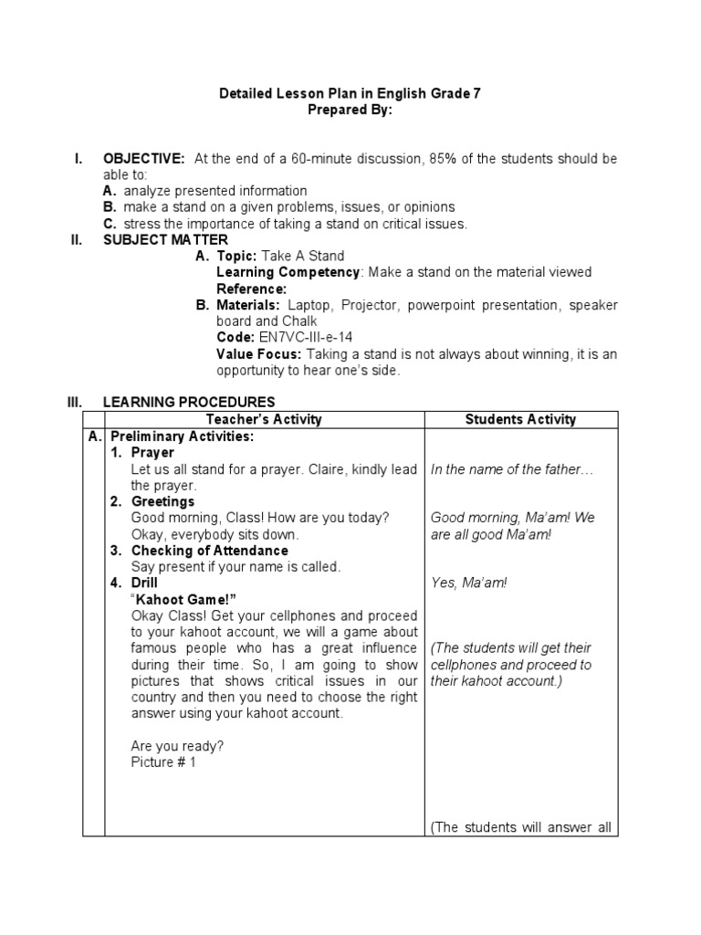 DLP Micah Grade 7 | PDF | Racial Segregation In The United States ...