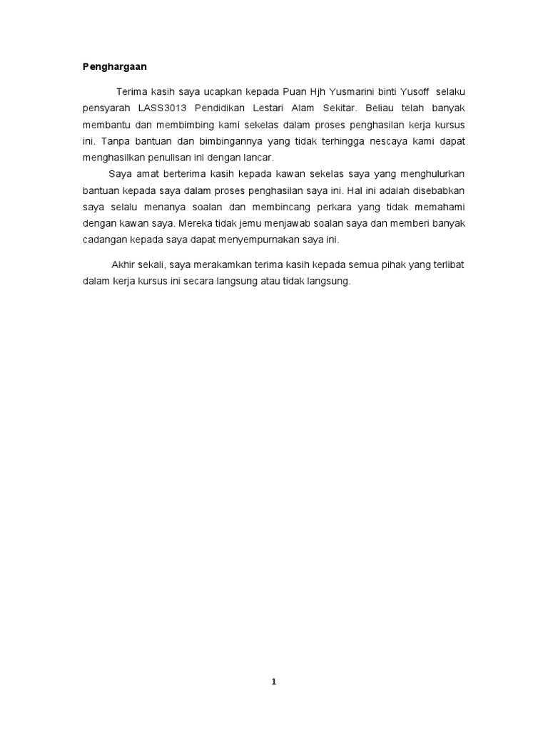 Assignment Laporan Pencemaran Sungai Lass3013 | PDF