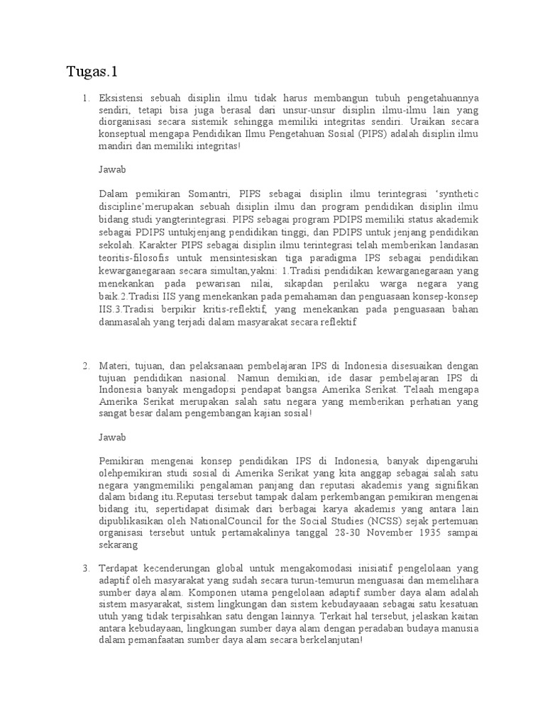 Tugas 1 Pdgk4405 Nurul Khanif Aisyah 837611098 | PDF