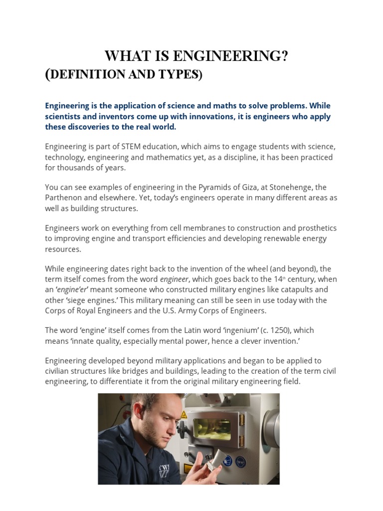 Engineering Study Guide | PDF | Engineering | Engineer