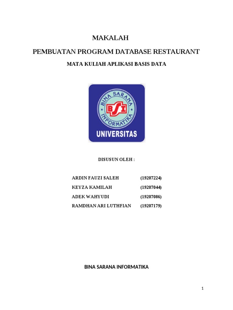 Project UAS Aplikasi Basis Data 1 .Docx-Dikonversi | PDF