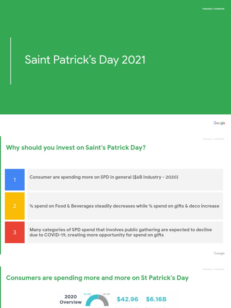 Saint Patrick's Day | PDF | Economies