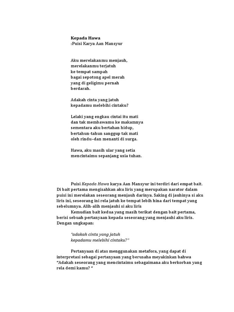 Interteks Puisi | PDF | Puisi