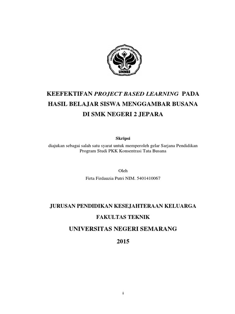 Keefektifan Project Based Learning Pada | PDF