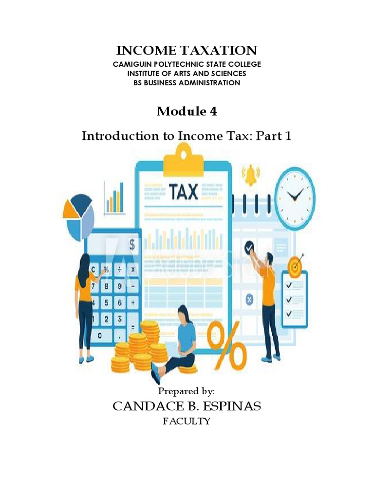Module 4 - Income Taxation | PDF | Taxes | Income Tax