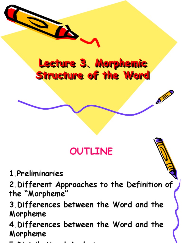 Lecture 3. Morphemic Structure of The Word | PDF | Word | Linguistic ...