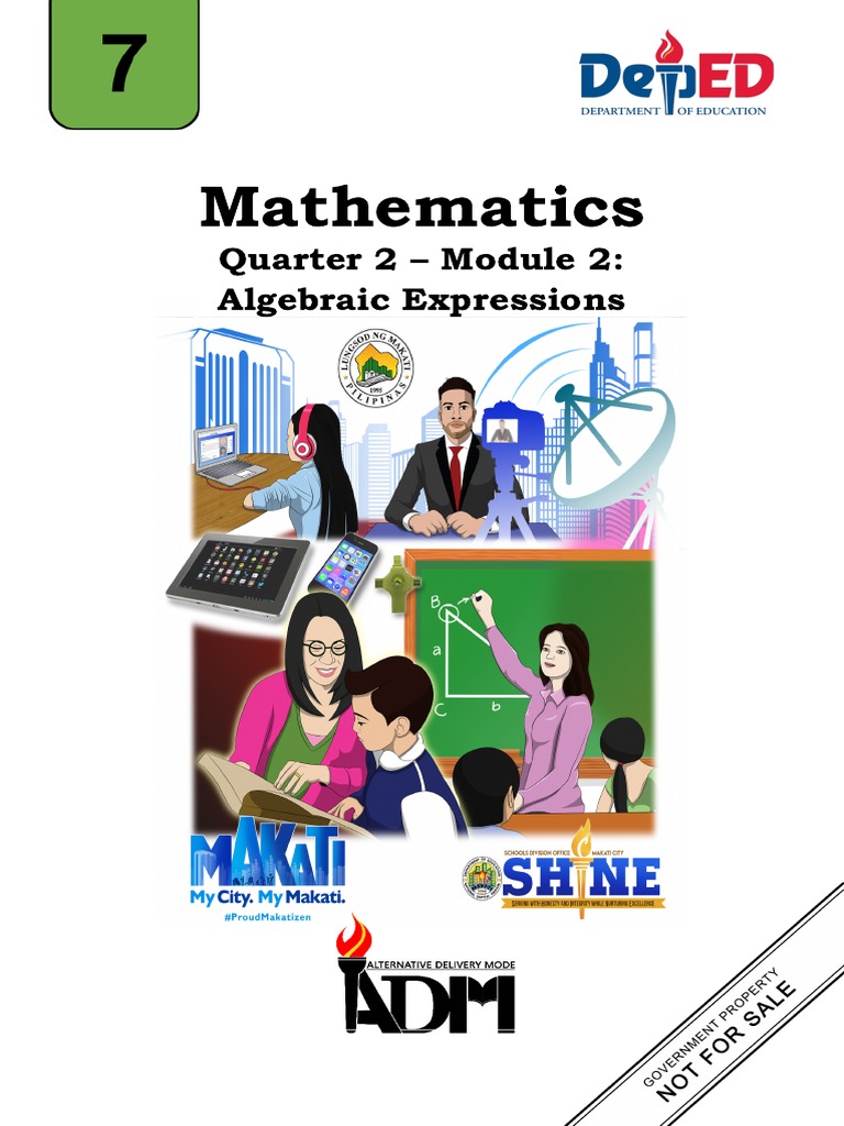 Mathematics: Quarter 2 - Module 2: Algebraic Expressions | Download ...