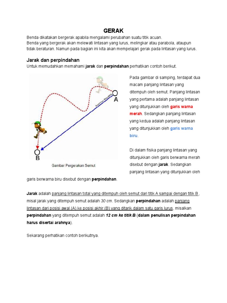 GERAK | PDF | Sains & Matematika