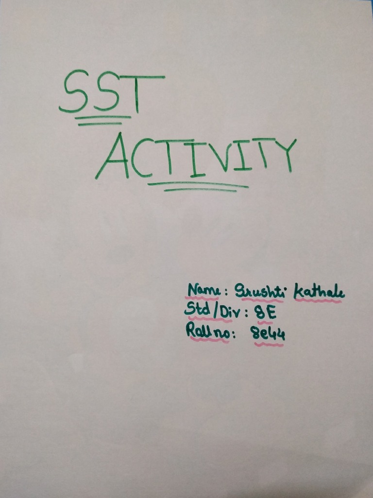 SST Activity | PDF