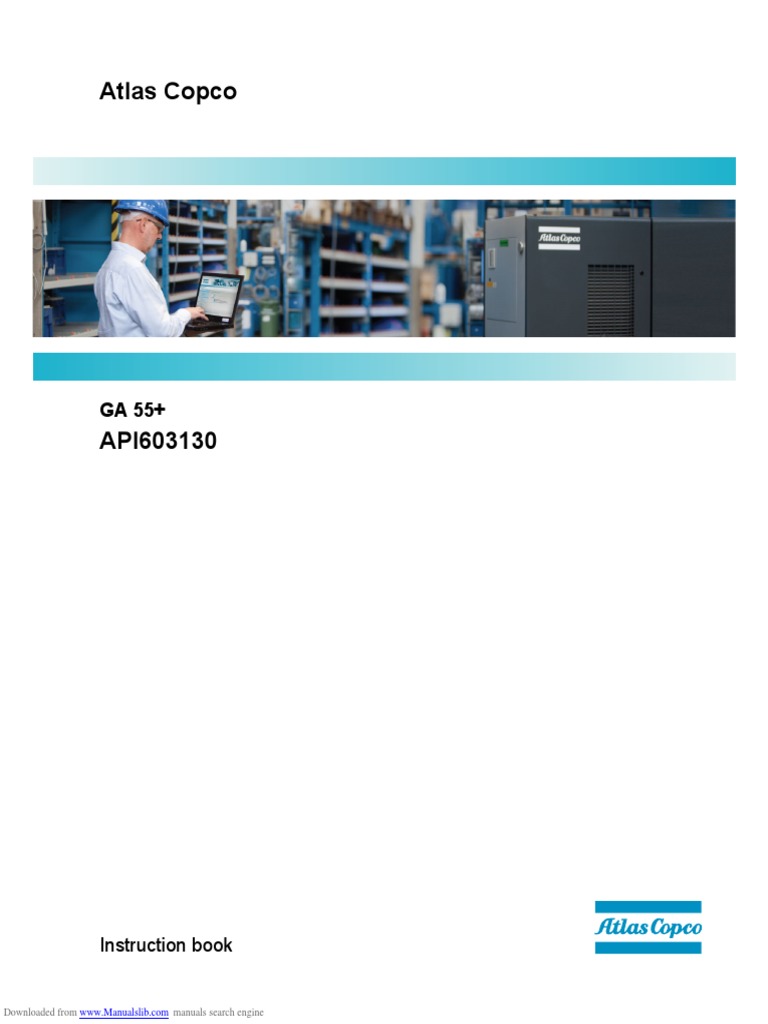 Atlas Copco: Instruction Book | PDF | Valve | Clothes Dryer