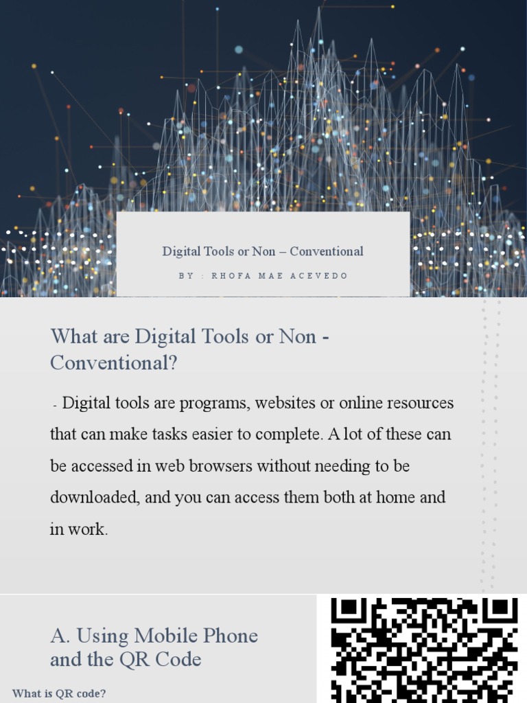 Digital Tools or Non - Conventional | PDF