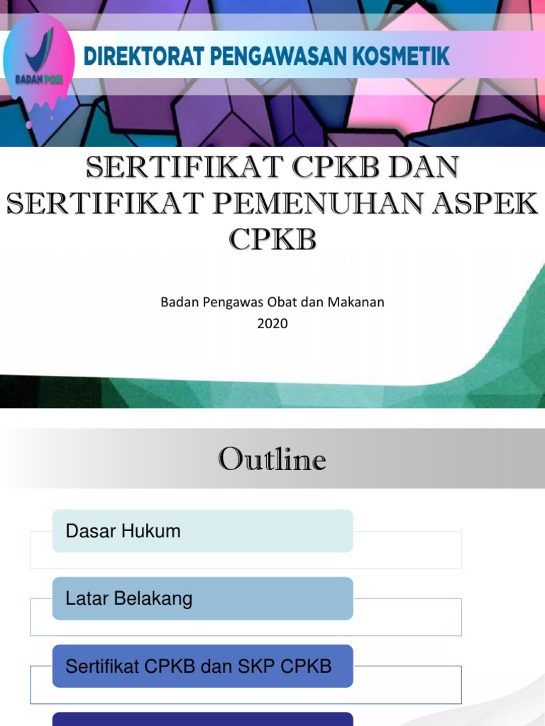 4 Materi Sertifikat CPKB Dan Sertifikat PA CPKB Oleh Ka Sie Penilaian ...