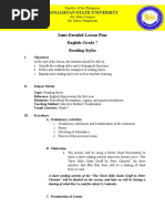 Detailed Lesson Plan Skimming Scanning | PDF | Speed Reading | Lesson Plan
