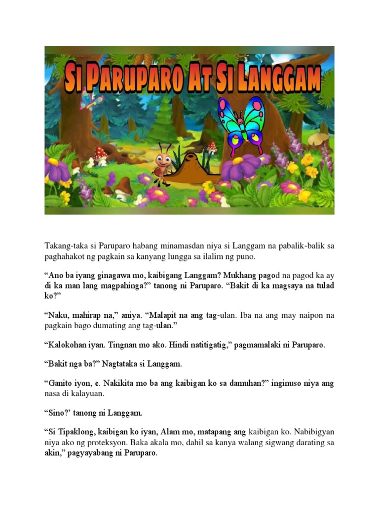 Ang Paru Paru at Ang Langgam | PDF