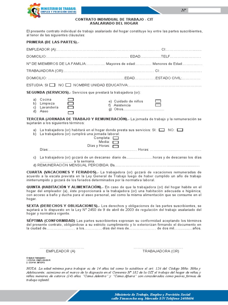 Formato Contrato CIT | PDF | Salario | Tiempo de trabajo