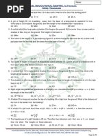 Case Study Based Questions Class 9 | PDF | Area | Length