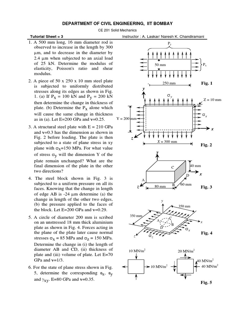 Mechanical Properties of Materials: Solving Problems Involving Elastic ...