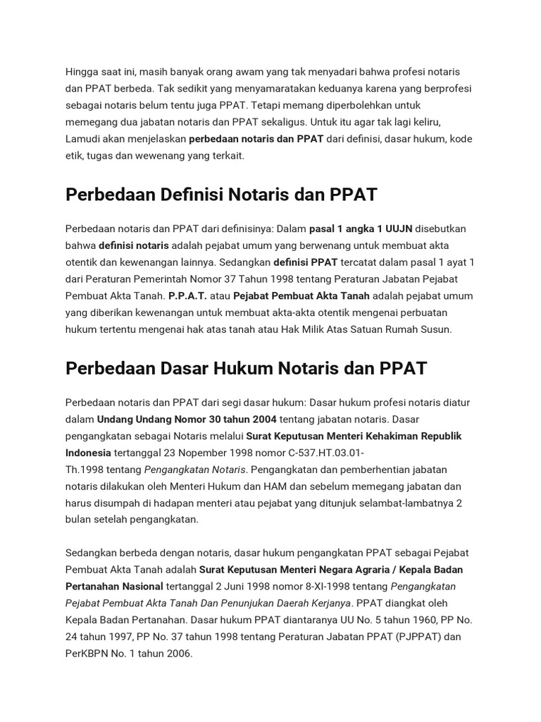Notaris Ppat | PDF