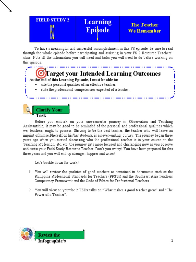 Field Study 2 2 | PDF | Teachers | Action Research