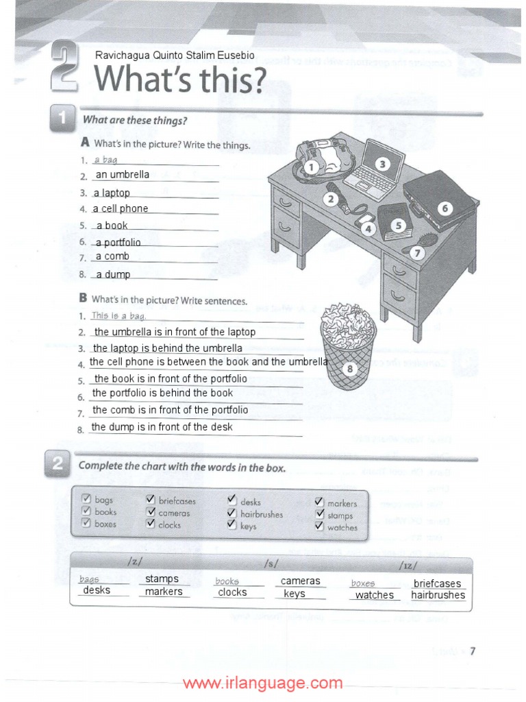 Workbook Unit 2 | PDF