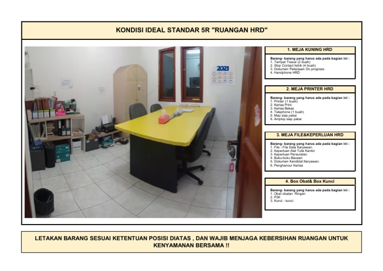 Layout Ruangan HRD Berstandard 5R | PDF