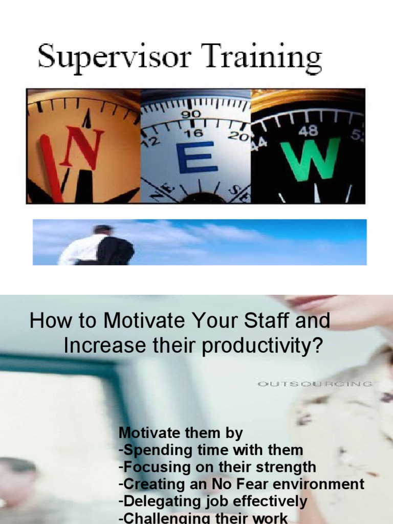 Supervisors Skills | PDF | Motivation | Motivational