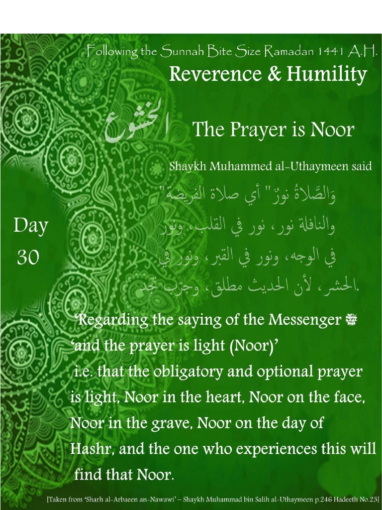 The Prayer is Noor: Illuminating the Heart, Face, and Grave with Light ...