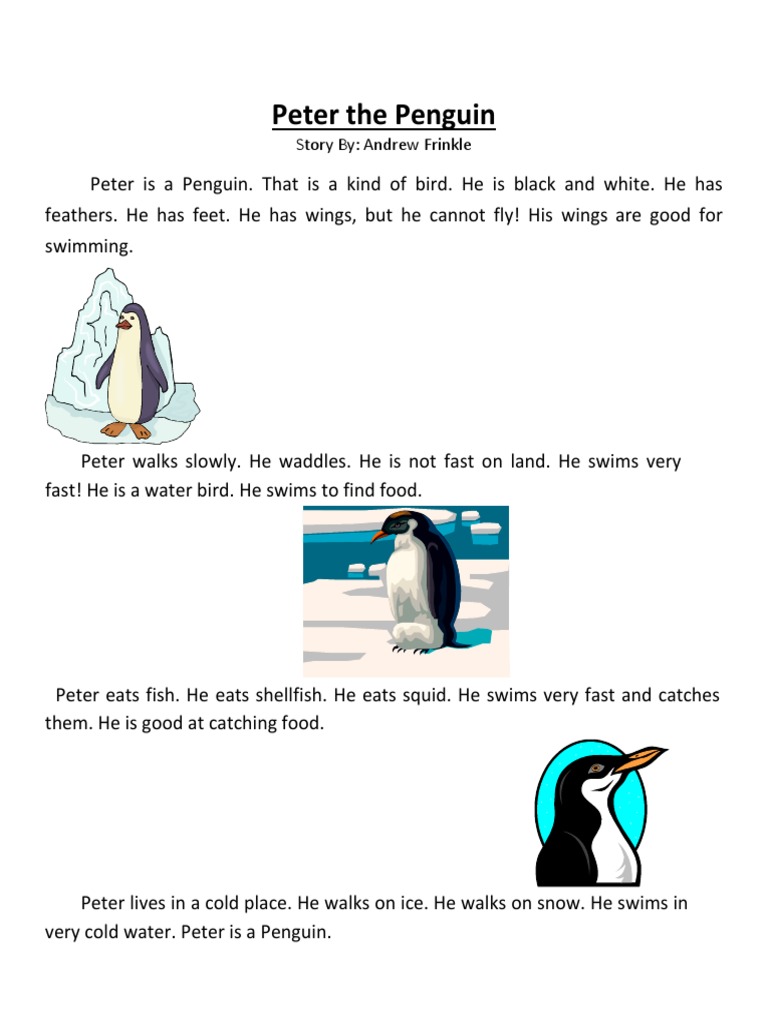 Peter The Penguin | PDF