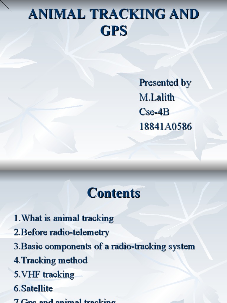 Animal Tracking and Gps System 9056 CAB79o8 | PDF | Radio | Transmitter