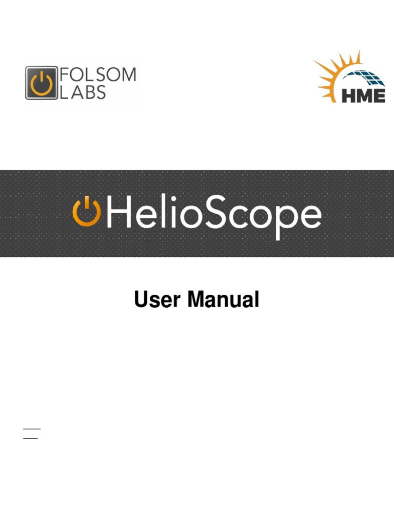 Helioscope Tutoriall | PDF
