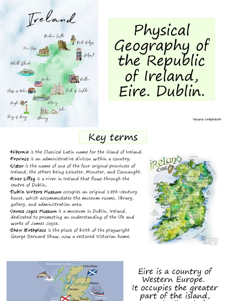 Physical Geography of The Republic of Ireland, Eire. Dublin | PDF