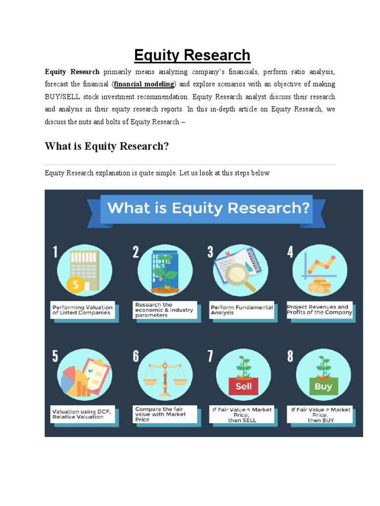Equity Research | Download Free PDF | Financial Analyst | Valuation ...