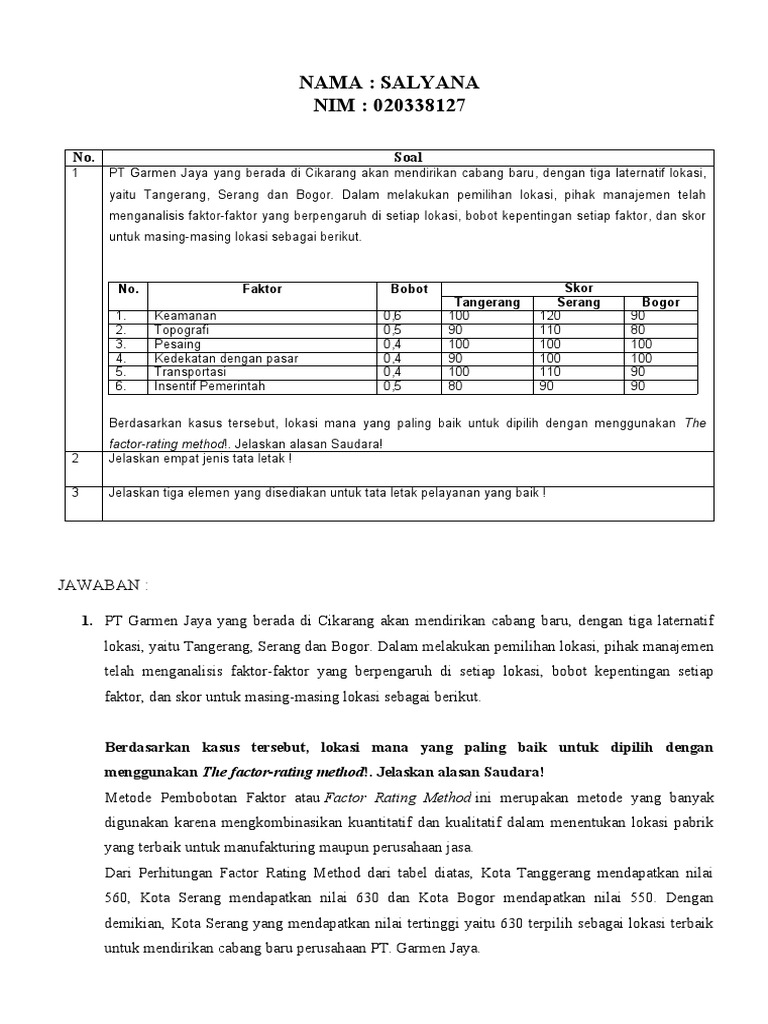 Manajemen Operasi Jasa EKMA4369 | PDF