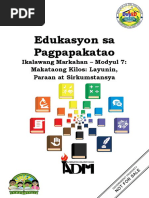 EsP 10 Q1 Module 1 | PDF