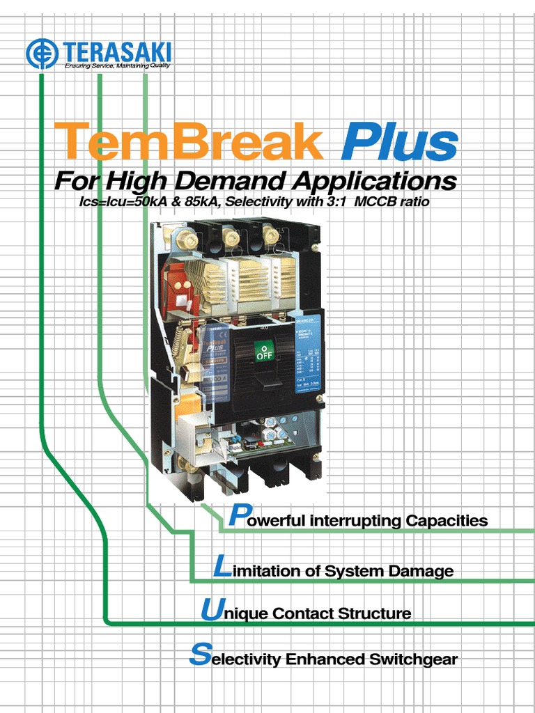 Disjuntores TemBreak Terasaki | PDF | Components | Power Engineering