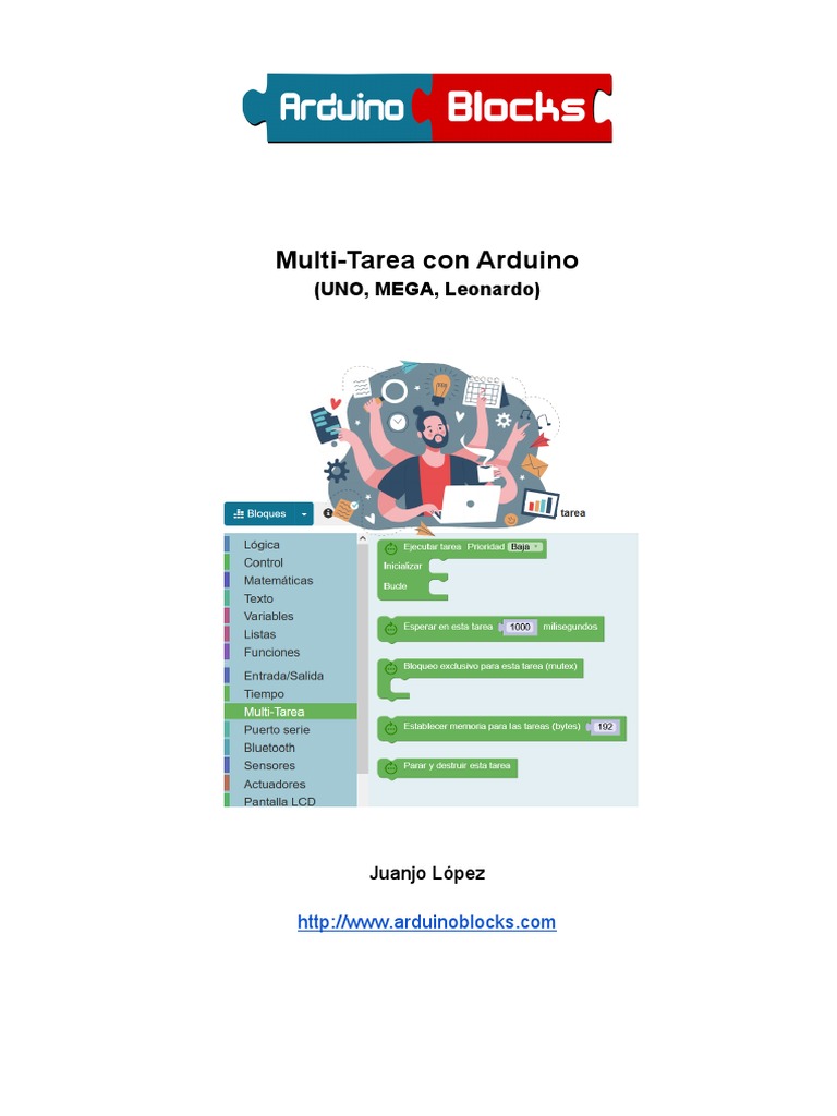 Tutorial - Multitarea Con ArduinoBlocks | PDF | Microcontrolador | Programación (Computación)