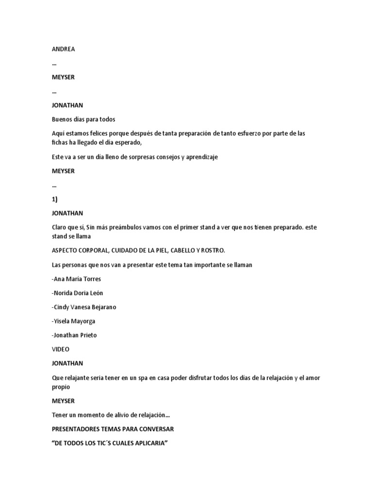 Libreto de Presentacion | PDF