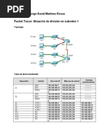 Packet Tracer: Situación de División en Subredes 1 | PDF | Dirección IP | Arquitectura de internet
