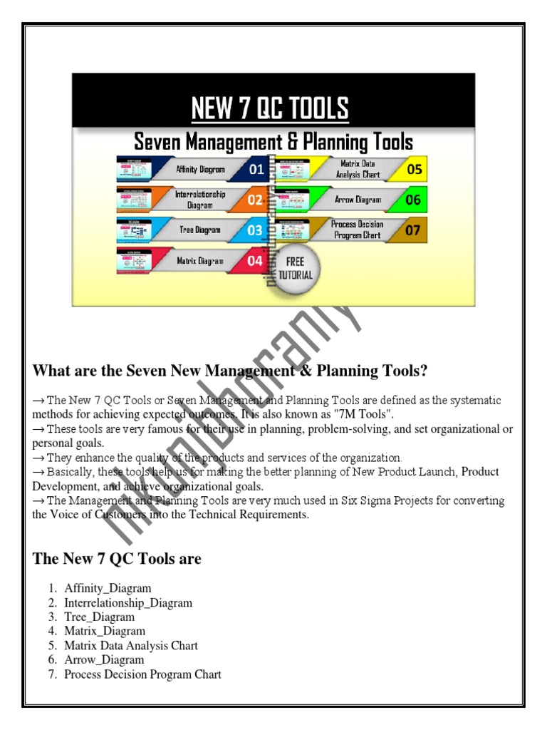 New 7 QC Tools | PDF | Evaluation | Systems Engineering