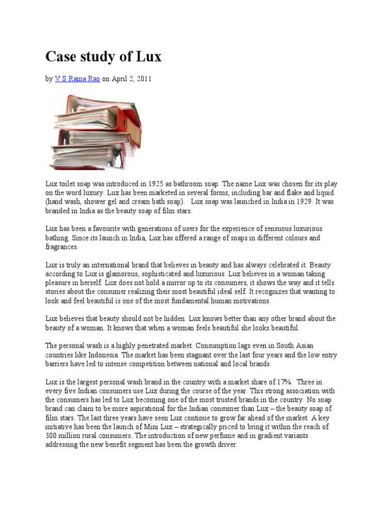 Case Study of Lux | PDF | Brand