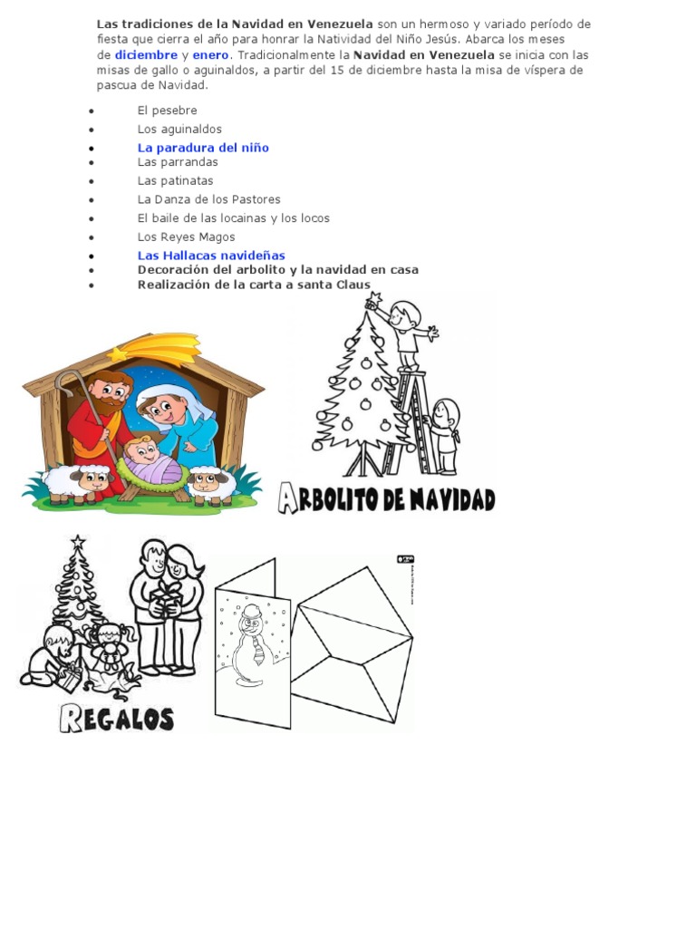 Costunbres y Tradiciones Navideñas | PDF | Navidad | Cocina de las Americas