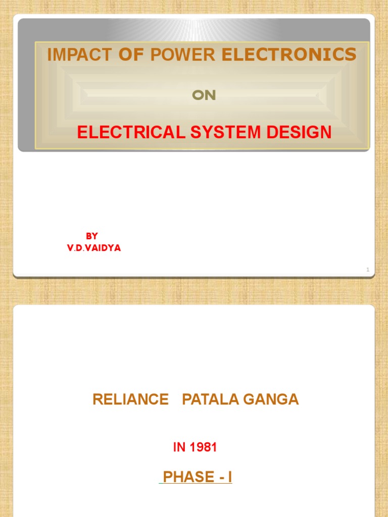 Impact of Power Electronics On Electrical System Design | PDF ...