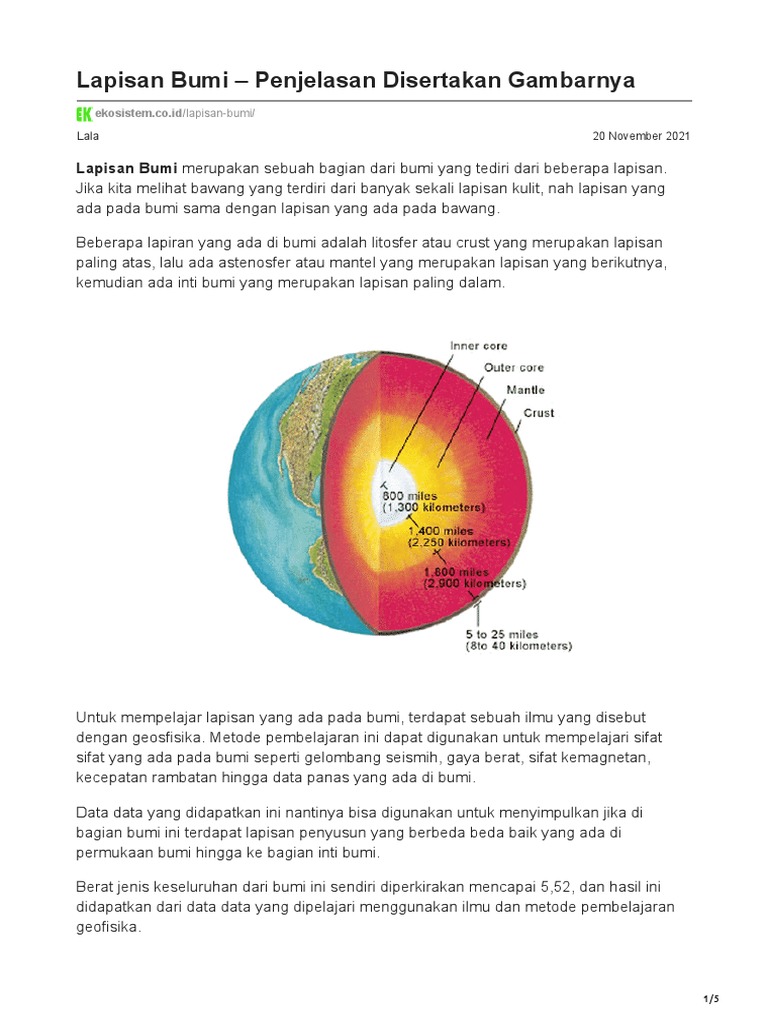 Ekosistem - co.Id-Lapisan Bumi Penjelasan Disertakan Gambarnya | PDF