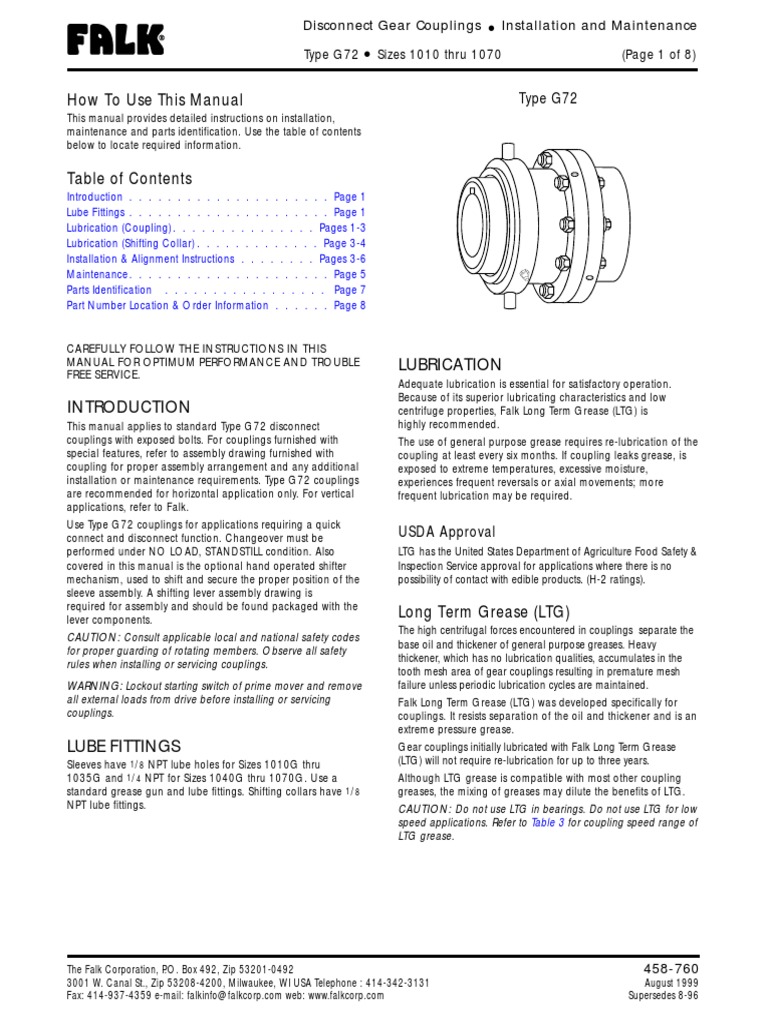 How To Use This Manual: Type G72 | PDF | Petroleum | Mechanical Engineering