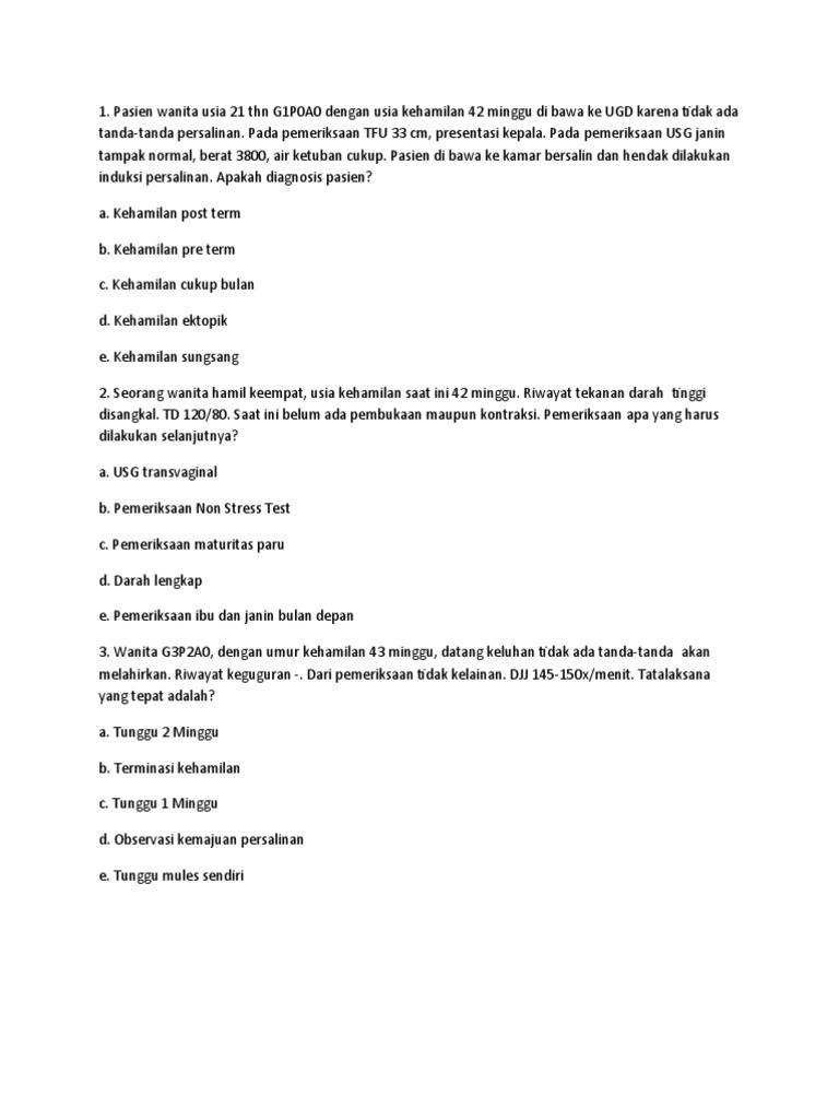 Soal Obgyn | PDF