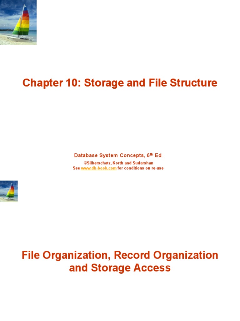 Chapter 10: Storage and File Structure Chapter 10: Storage and File Structure | PDF | Relational ...