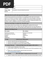 CBA Lesson Plan for 2nd Year Geography | PDF | Teachers | Lesson Plan