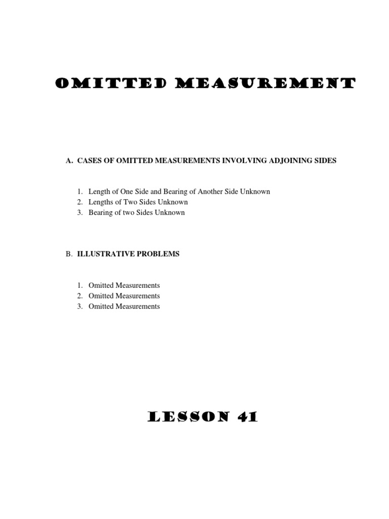 Omitted Measurement | PDF | Sine | Triangle