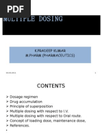 Multiple Dose Regimen | PDF | Pharmacokinetics | Dose (Biochemistry)