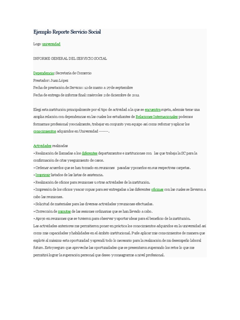 Ejemplo Del Reporte Final Del Servicio Social Nuevo E - vrogue.co Ejemplo Del Reporte Final Del Servicio Social Nuevo E - vrogue.co